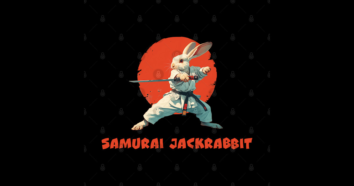 Samurai Jackrabbit - Ninja - Sticker | TeePublic