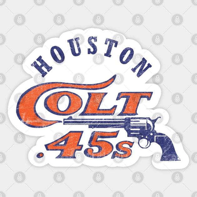 Houston Colt 45 Vintage Logo - Houston Baseball - Sticker | TeePublic
