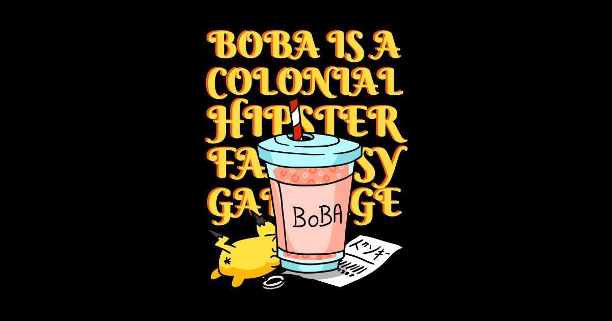 boba tea hate. - Anti Boba Tea - Sticker | TeePublic