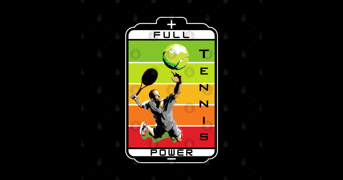 Tennis Full Power - Tennis Designs - Sticker | TeePublic