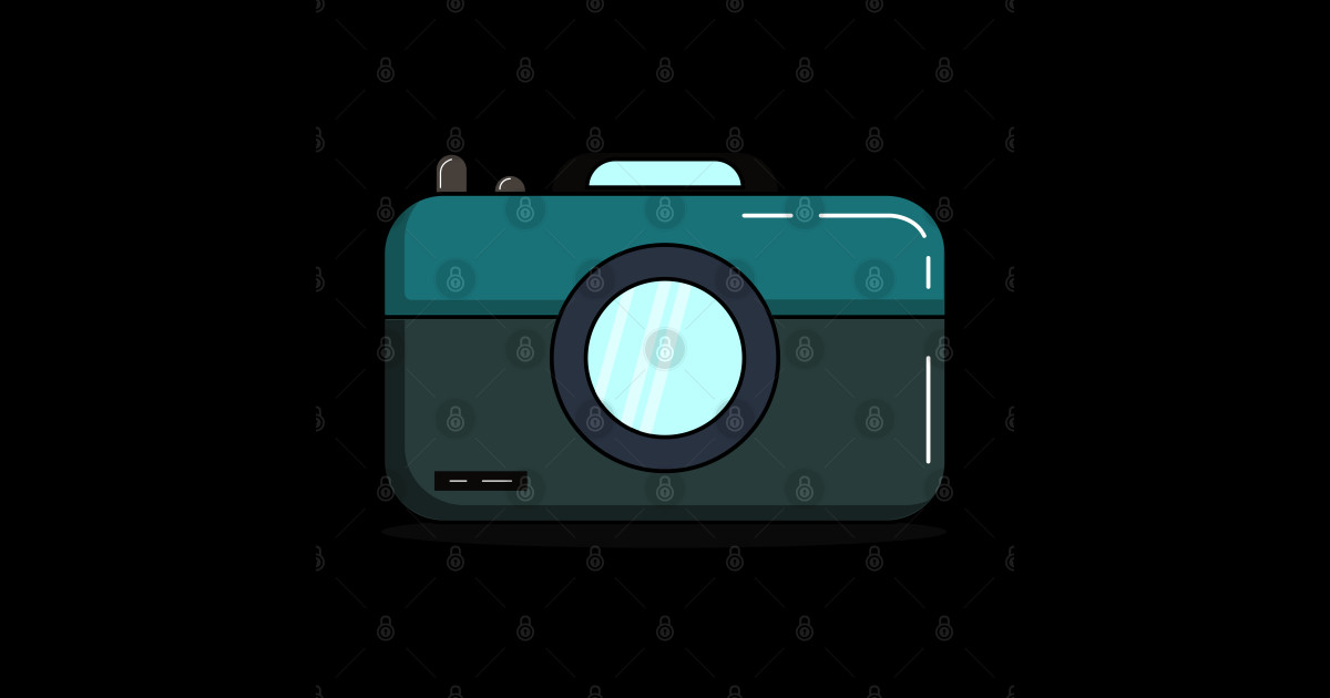 simple cute camera - Camera - Sticker | TeePublic