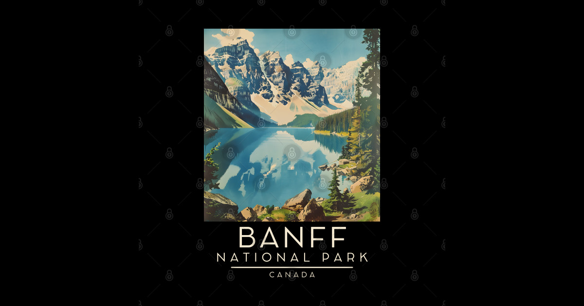 A Vintage Travel Poster of Banff National Park - Canada - Banff ...