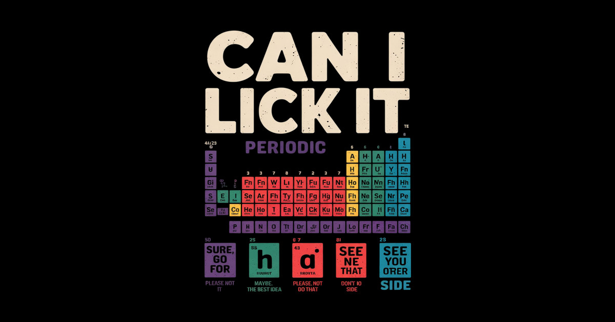 Can I Lick It 100 days of School Periodic Table - Can I Lick It 100 ...
