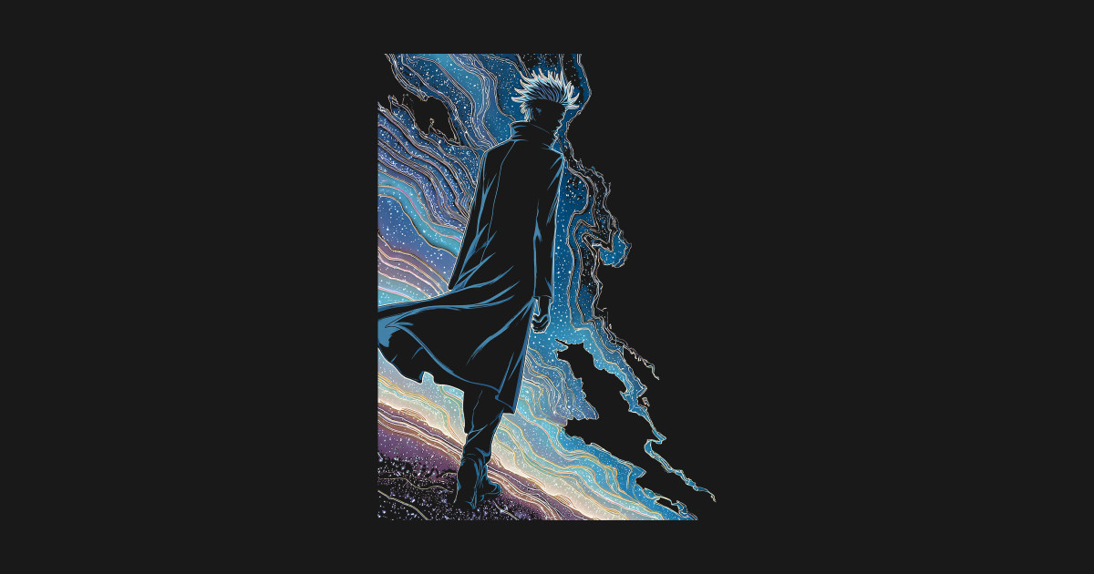 Gojo Satoru Cosmic Winter Art Print - Gojo Satoru - T-Shirt | TeePublic