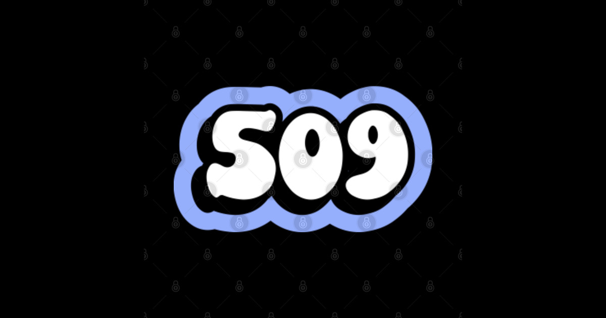 509 area code - 509 Area Code - Sticker | TeePublic