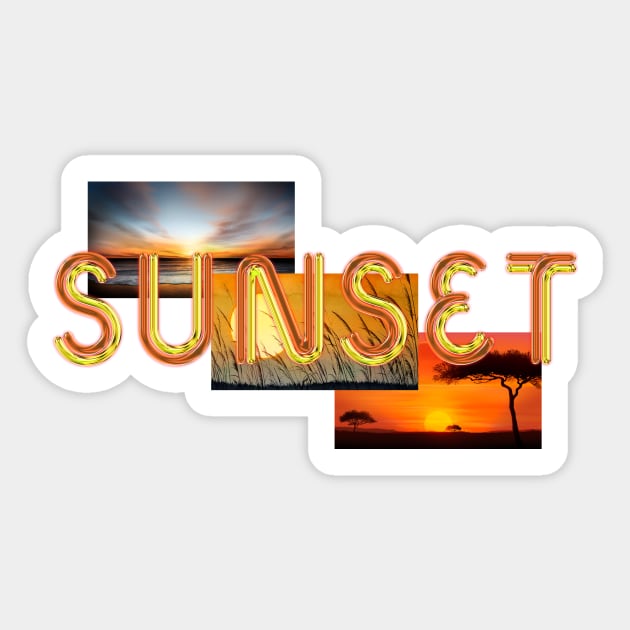 Sunset - Sunset - Sticker | TeePublic