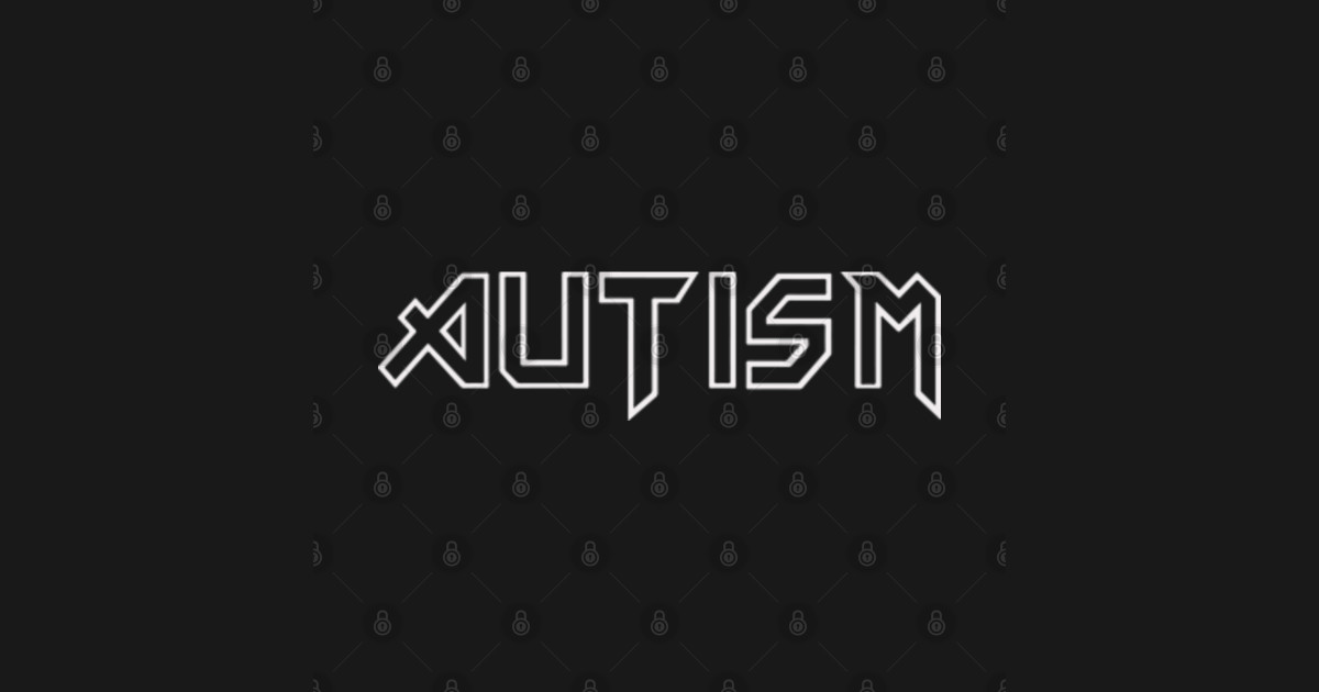 Autism Rock Metal Logo - Autism - T-Shirt | TeePublic