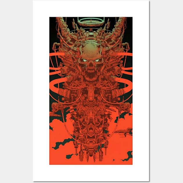 Horrific Retro Futuristic Cyberpunk Skull Servo Servitor - 90s ...