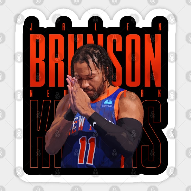 Jalen Brunson Prayer - Jalen Brunson New York Knicks - Sticker | TeePublic