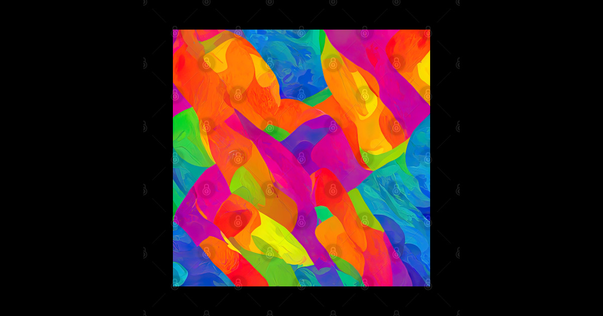 omg pattern abstract background - Colorful Pattern - Sticker | TeePublic