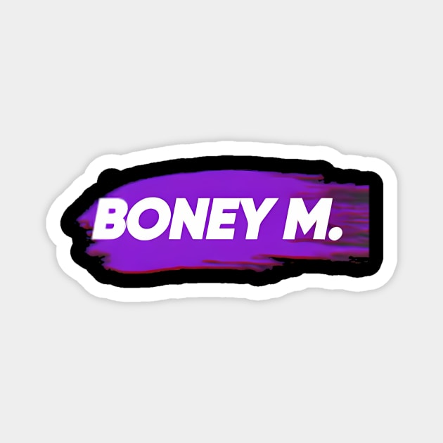 Boney M Retro Disco Logo - Boney M - Magnet | TeePublic