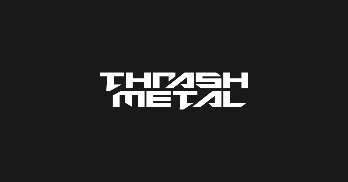 thrash metal logo design - Thrash Metal - T-Shirt | TeePublic