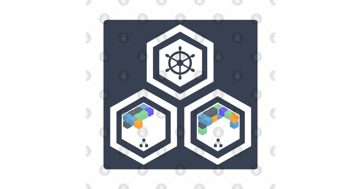 Microservices Kubernetes Cluster Control Plane Nodes Apps Services Dark ...
