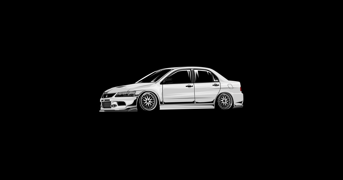 lancer evo 9 - Lancer Evo 9 - Sticker | TeePublic