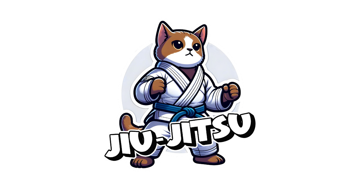 Jiu-Jitsu Cat - Brazilian Jiu Jitsu - T-Shirt | TeePublic