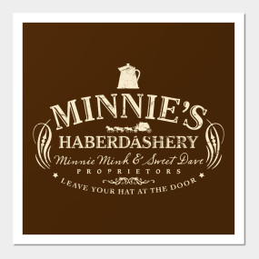 Minnie's Haberdashery - Light Print - Distressed Minnies Haberdashery ...