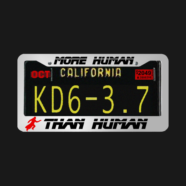 Blade Runner 2049 Officer K KD6-3.7 License Plate - Blade Runner 2049 ...