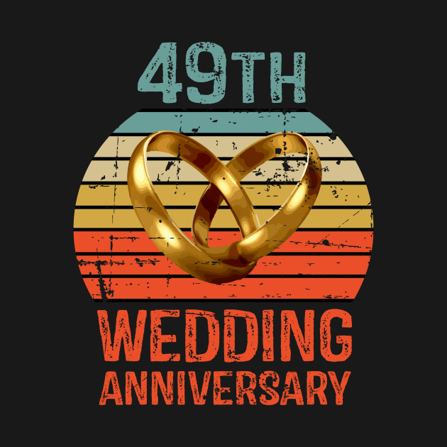 49th Wedding Anniversary - 49th Wedding Anniversary - T-Shirt | TeePublic