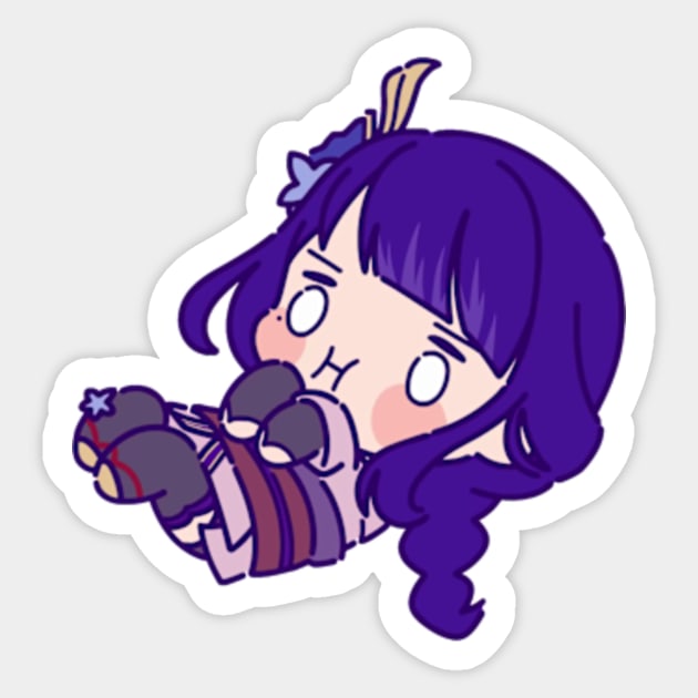 Chibi Raiden Shogun - Thanksgiving - Sticker | TeePublic