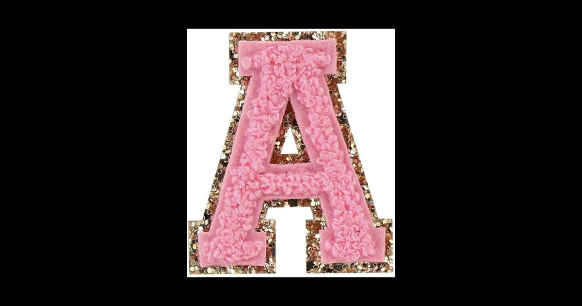 Preppy pink varsity letter - Preppy - Sticker | TeePublic