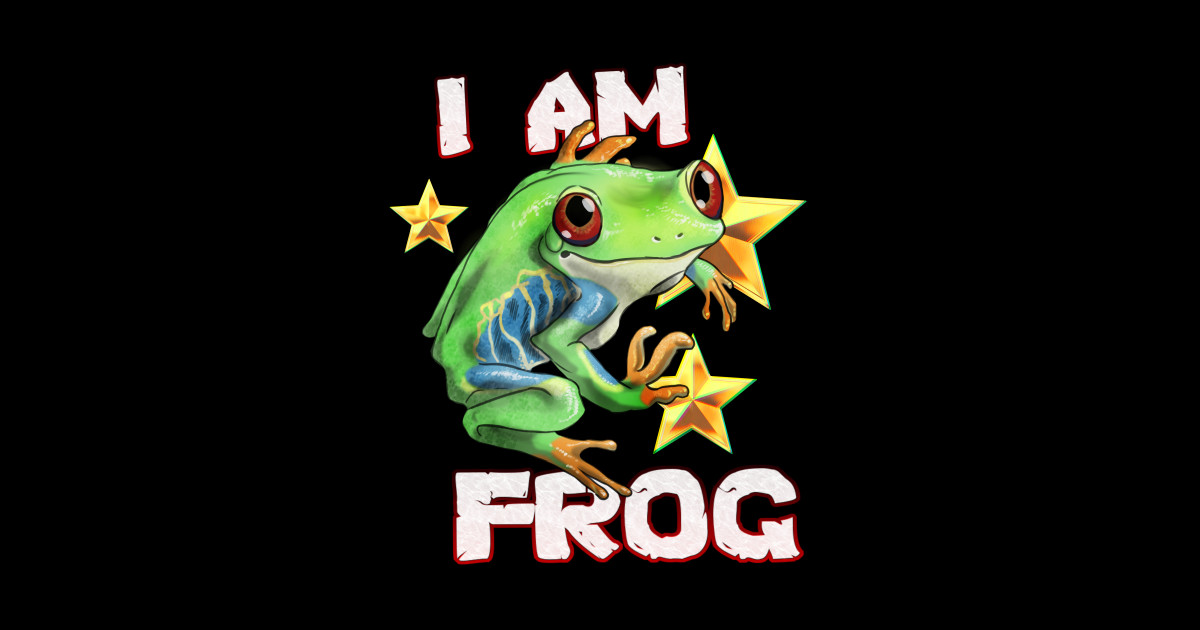 I am frog (Agalychnis callidryas vers.) - Frog Lover - Sticker | TeePublic
