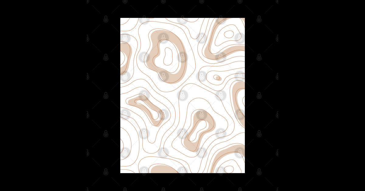 Topography outlines, delicate color shades on white backdrop - Pattern ...