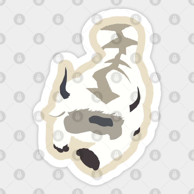 Appa ~ Flying Bison - Avatar The Last Airbender - Sticker | TeePublic