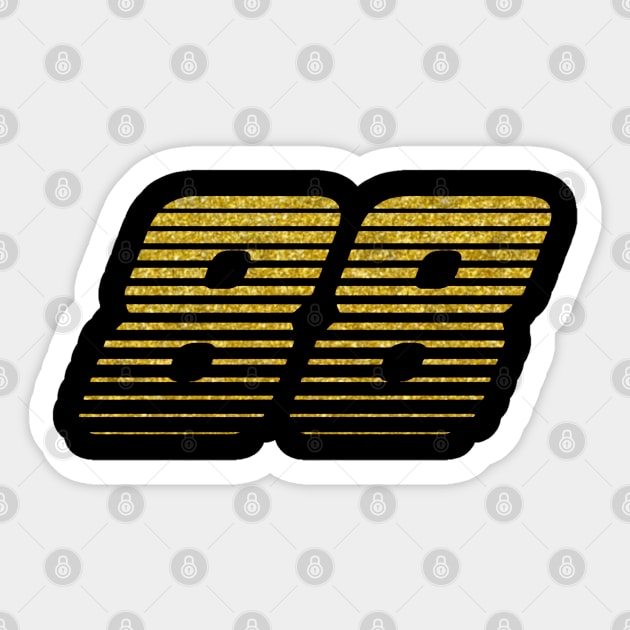88 gold sport - 88 - Sticker | TeePublic