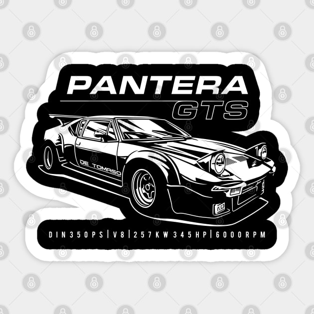Detomaso Pantera GTS - Car - Sticker | TeePublic