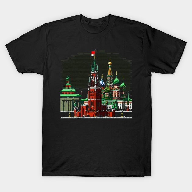 Moscow Kremlin Pixel Art - Moscow Kremlin - T-Shirt | TeePublic