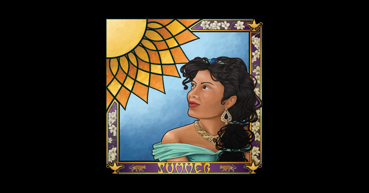 Summer Nouveau - Art - Sticker | TeePublic