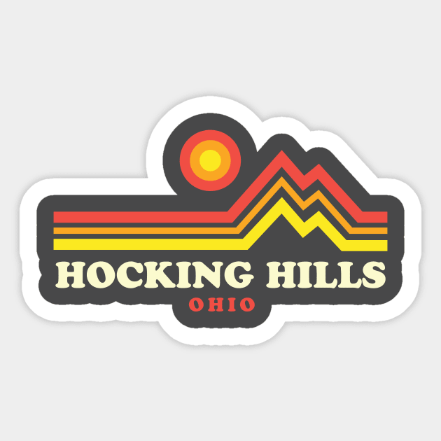 Hocking Hills State Park Ohio Mountain Sunset - Hocking Hills - Sticker ...