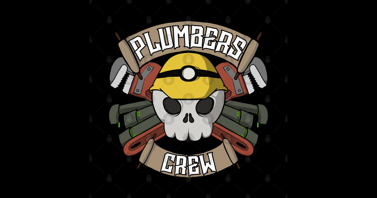 Plumbers crew Jolly Roger pirate flag - Jolly Roger - Sticker | TeePublic