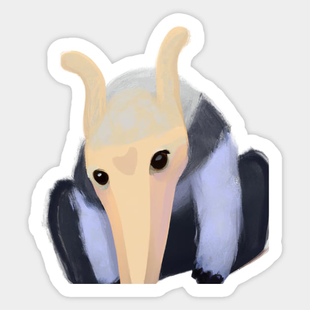Cute Anteater Drawing - Anteater - Sticker | TeePublic
