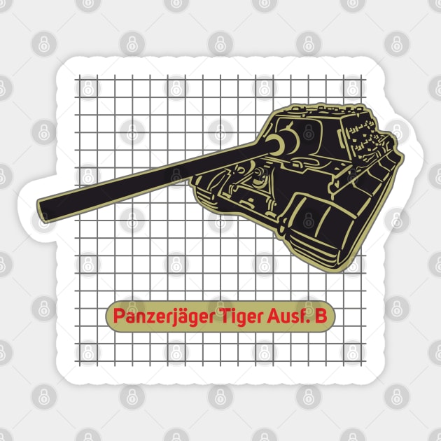 Jagdtiger-German heavy tank destroyer - Ww2 Tanks - Sticker | TeePublic