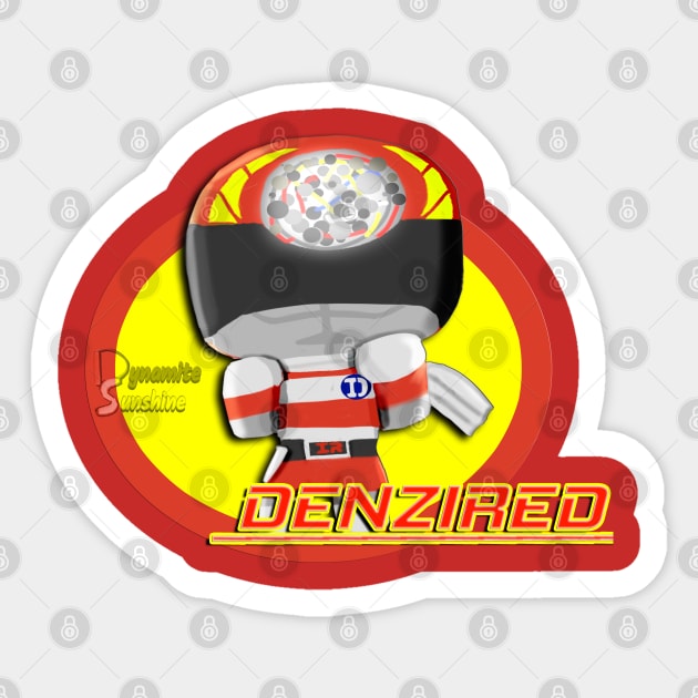Chibi Denzi Red - Super Sentai - Sticker | TeePublic