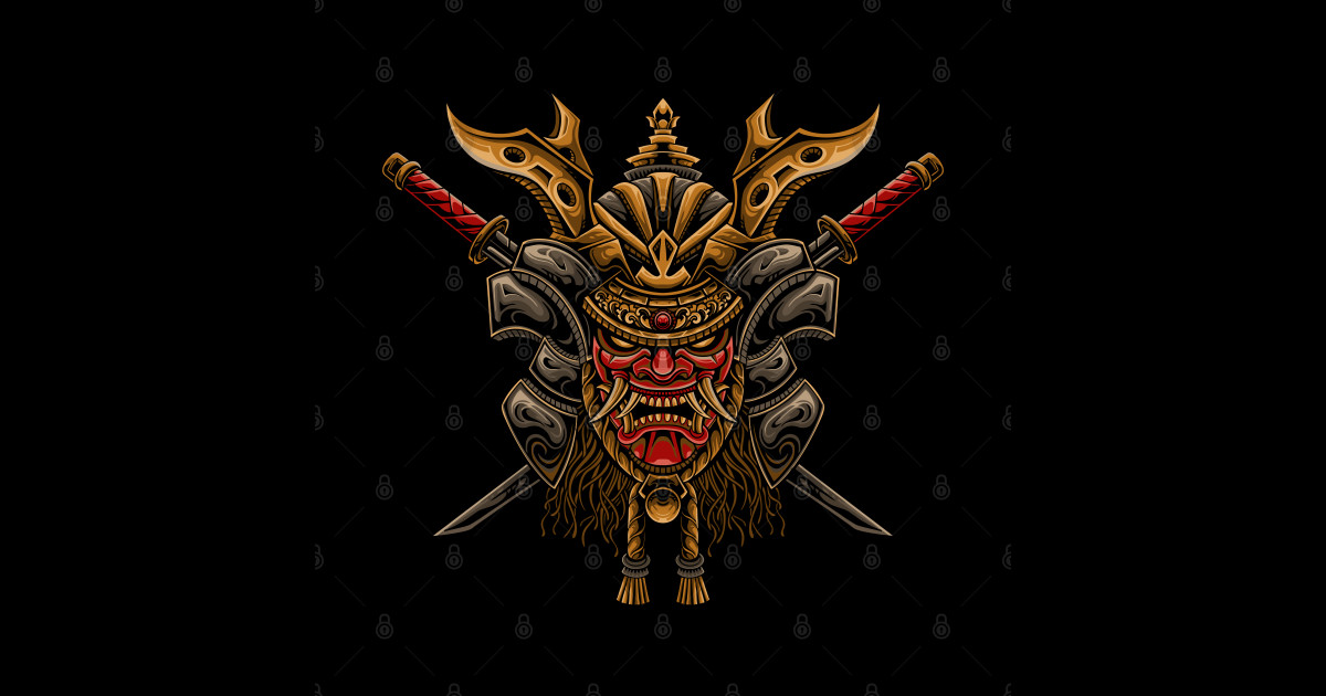 Japanese Samurai - Japanese Art Style - Sticker | TeePublic