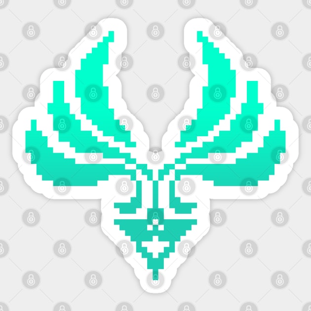 Anemo Elements Genshin Impact Pixel Art - Genshin Impact - Sticker ...