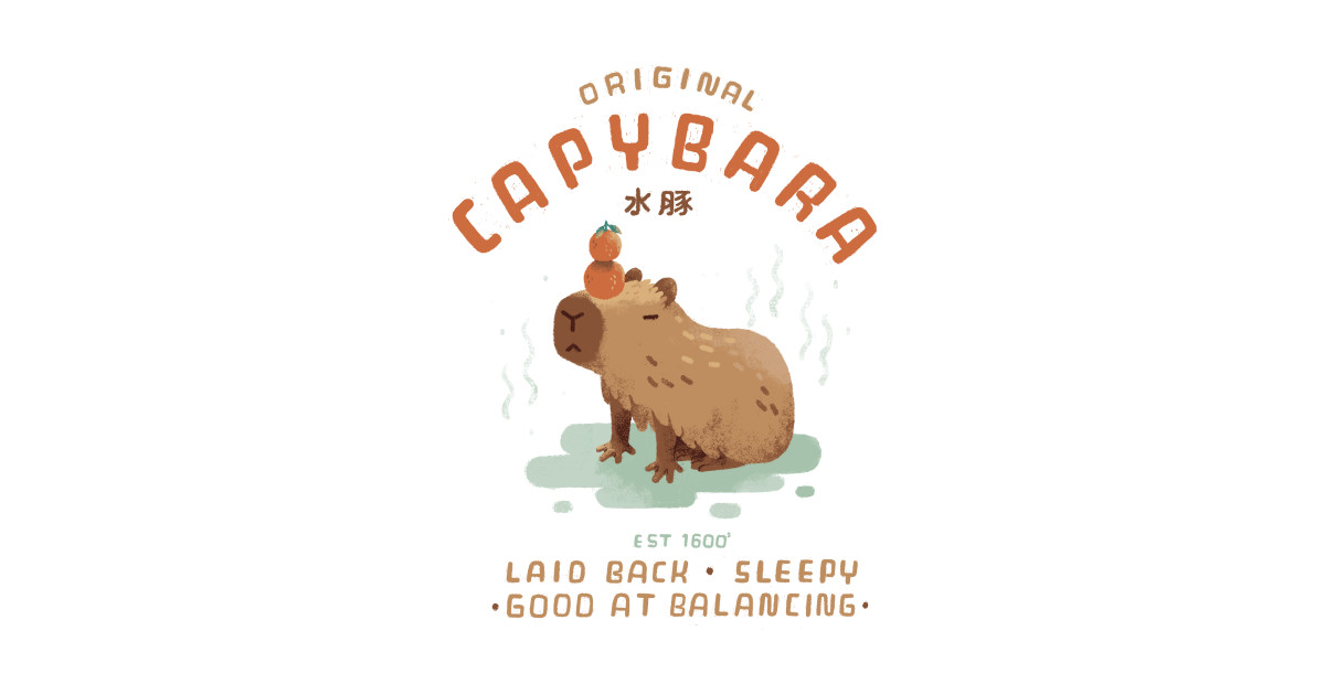 Original Capybara - Capybara - T-Shirt | TeePublic