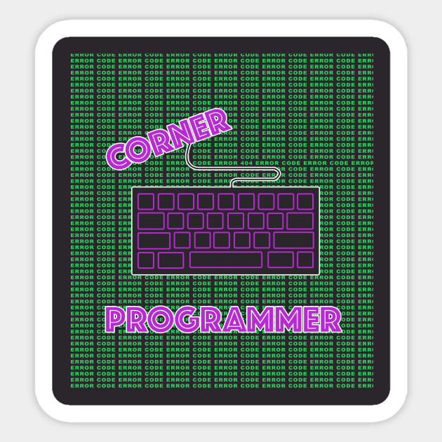 error code programmer typography - Programmer - Sticker | TeePublic