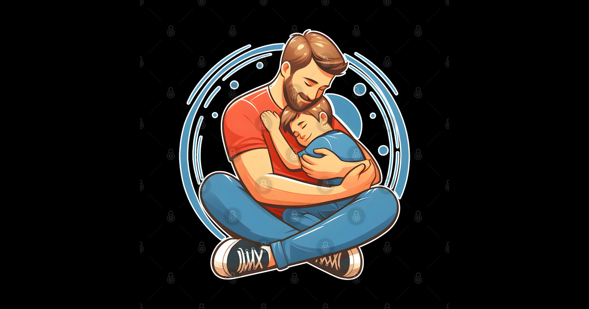 Dad and Son - Happy Fathers Day - Daddy Gift - Father And Son - Sticker ...