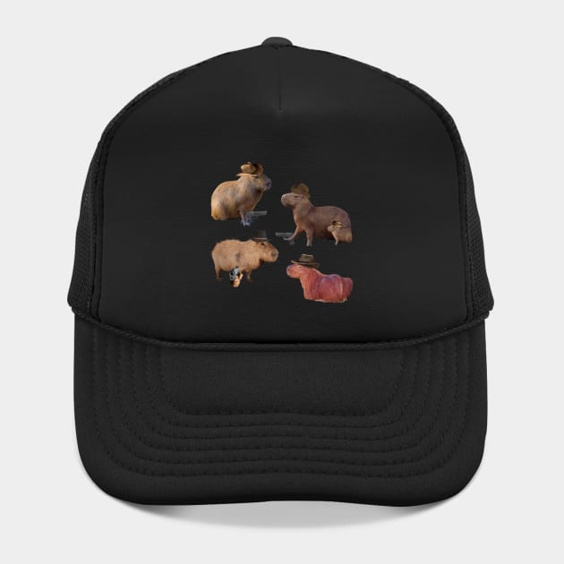 Cowboy Capybara Sticker Pack - Cowboy Capybara - Hat | TeePublic