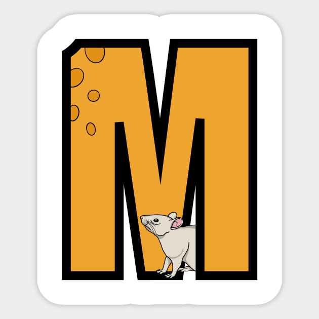 letter M logo - Letters - Sticker | TeePublic