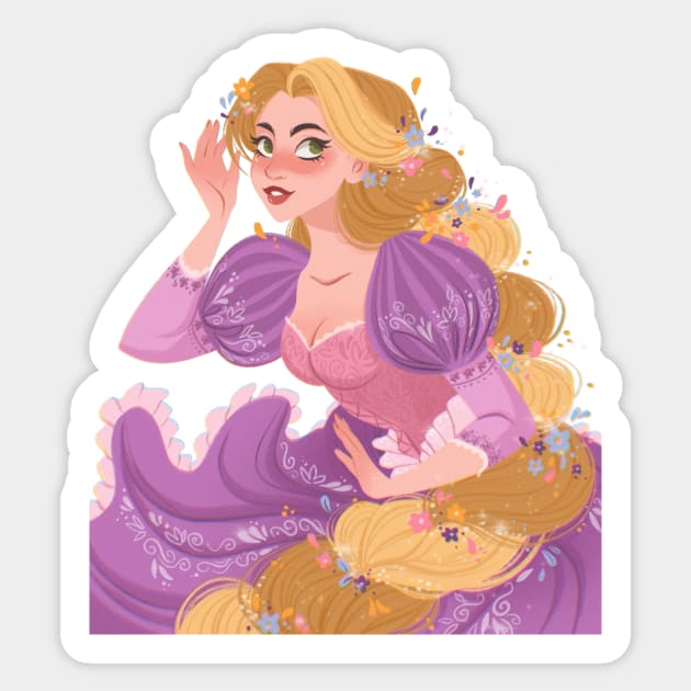 Blonde girl fanart - Blonde - Sticker | TeePublic