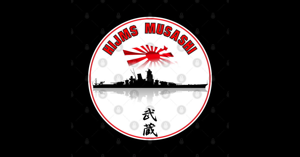Battleship Musashi - Musashi - Sticker | TeePublic