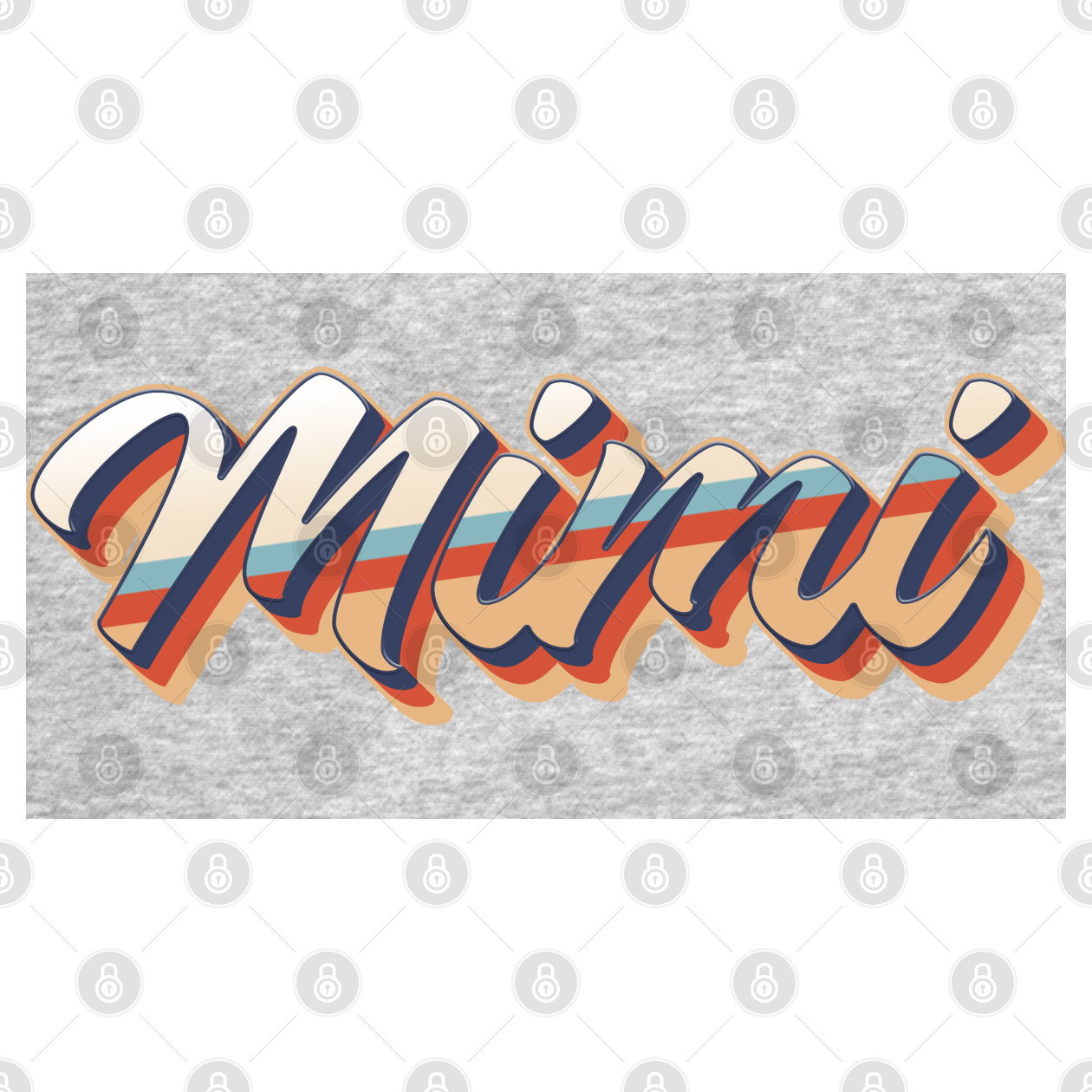 Mimi name - cool 70s retro font surf style design - Mimi Name Cool 70s ...