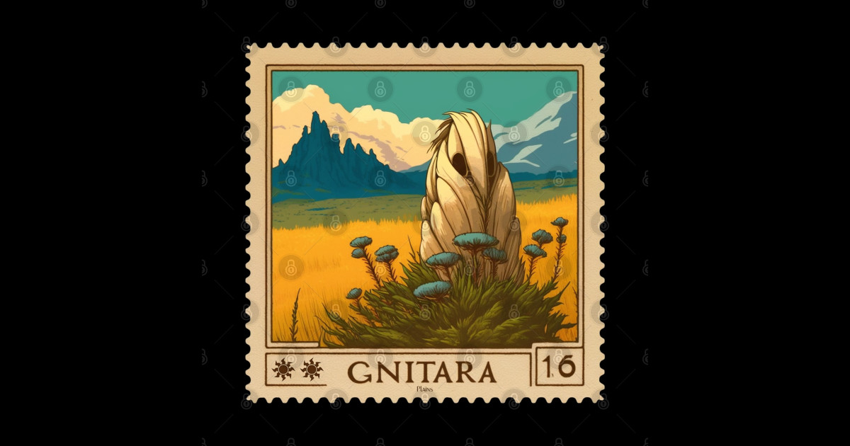 MTG - Plains Stamp - Gnitara - Postage Stamp Series - Postage Stamp ...