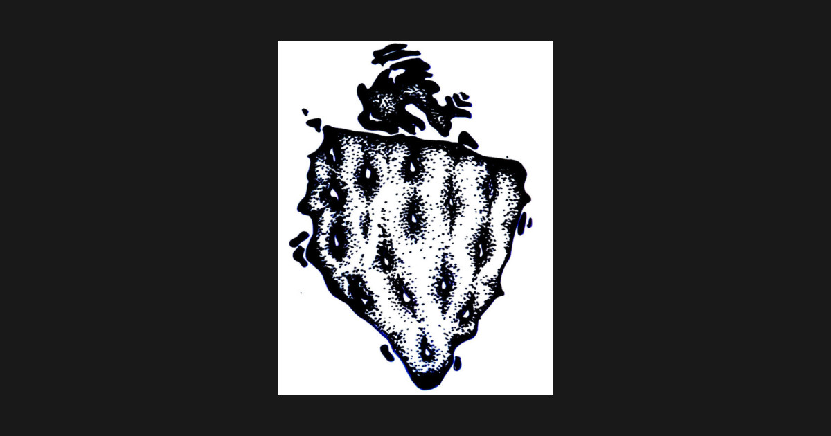 Ink Splatter Strawberry - Rorschach Test - T-Shirt | TeePublic