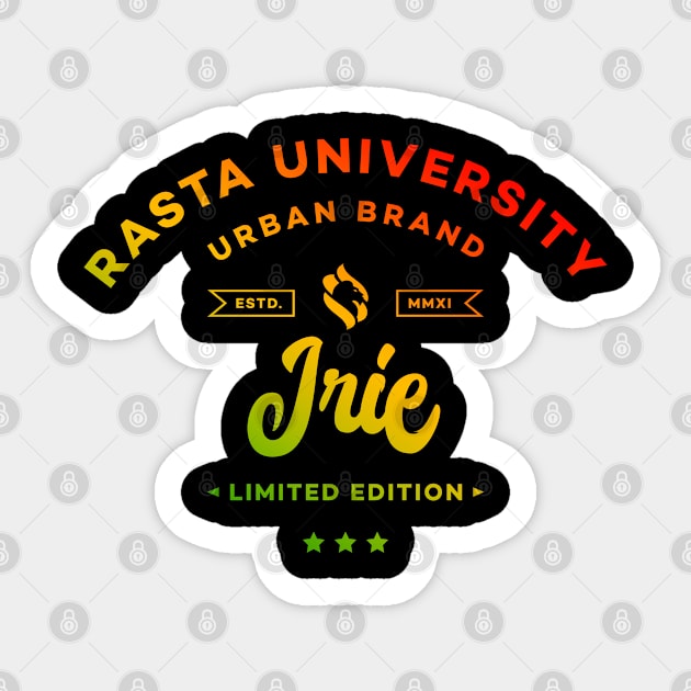 Rasta University Irie Limited Edition Rasta Colors Reggae - Reggae ...