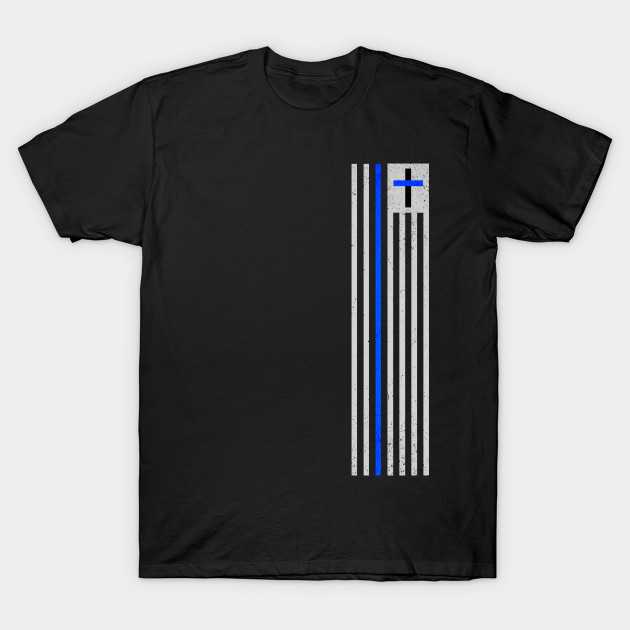 Blue Line Distressed Apparel - Blue Line - T-Shirt | TeePublic